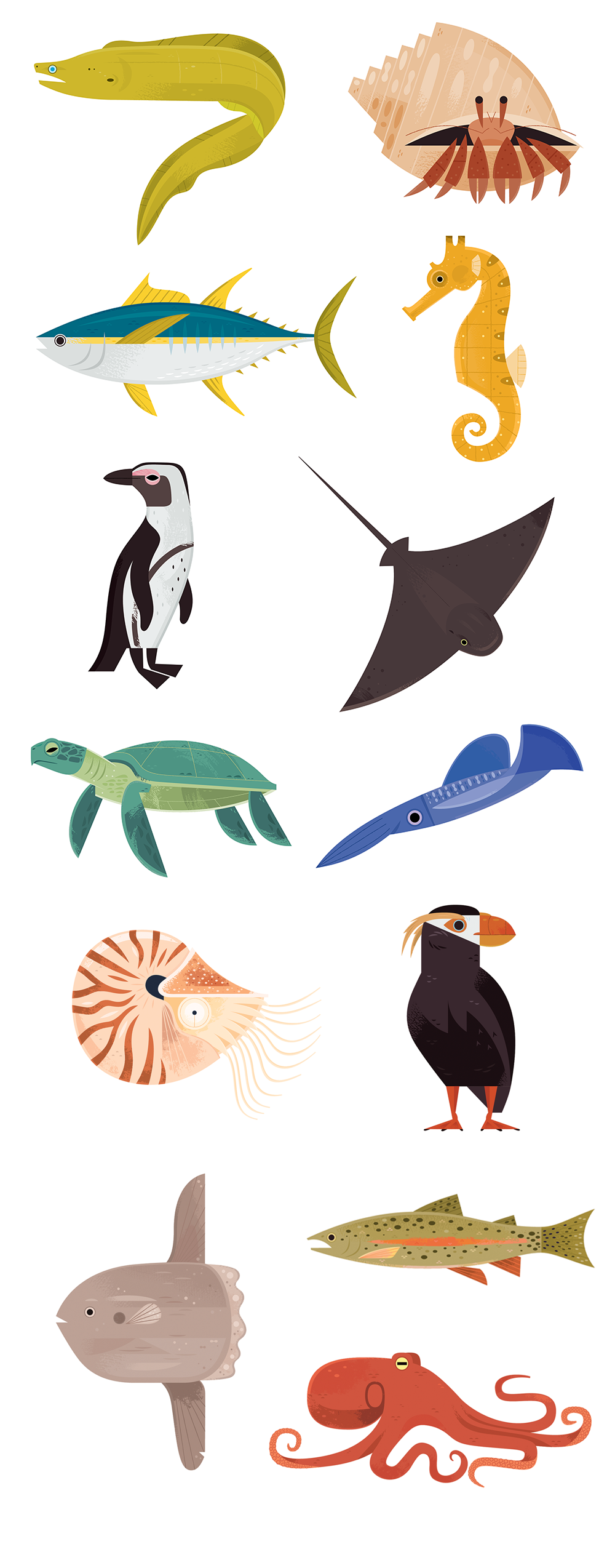 Monterey Bay Icons - Alexander Vidal Illustration