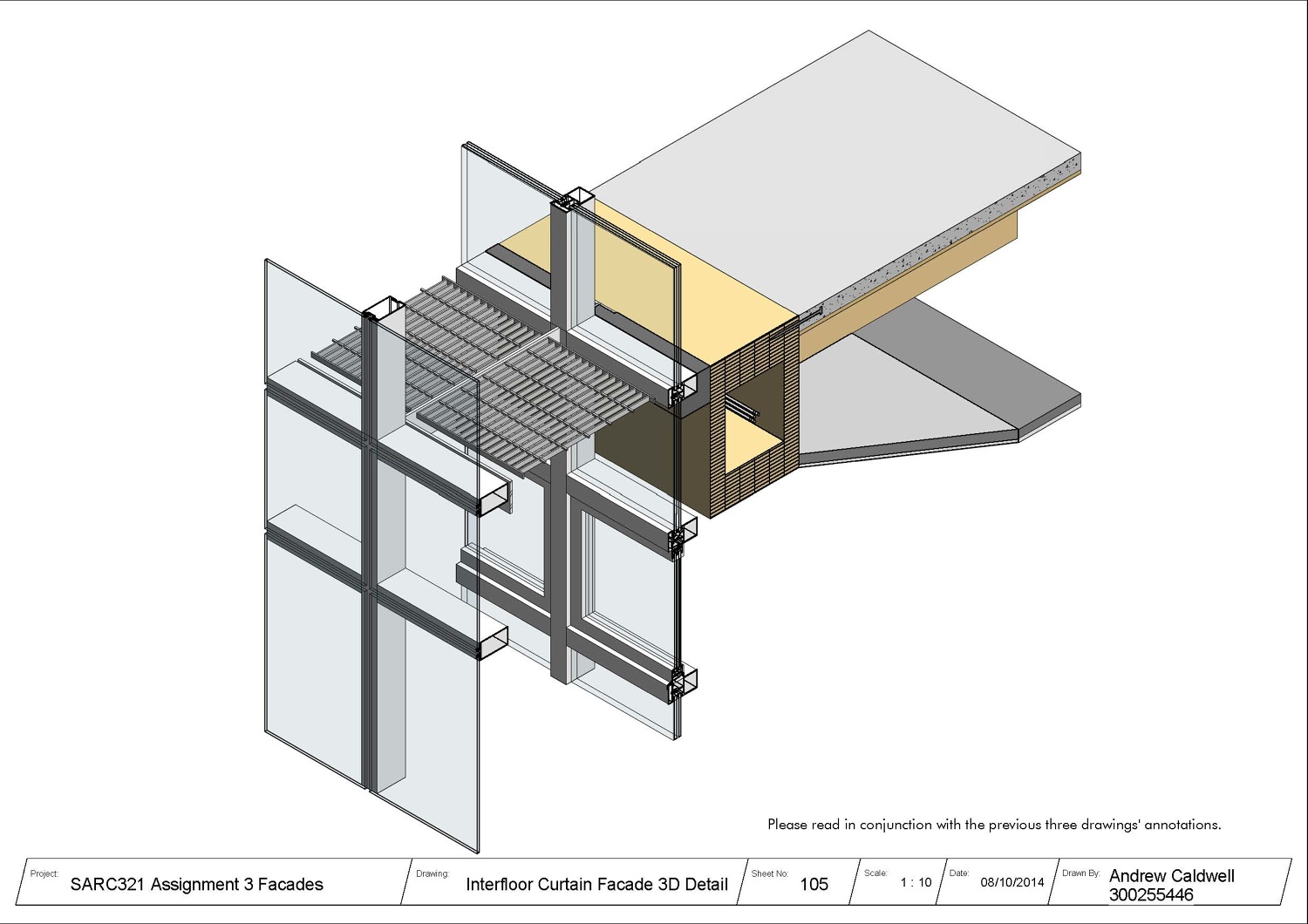 High Rise Facade Construction Drawings - Andrew Caldwell // Portfolio