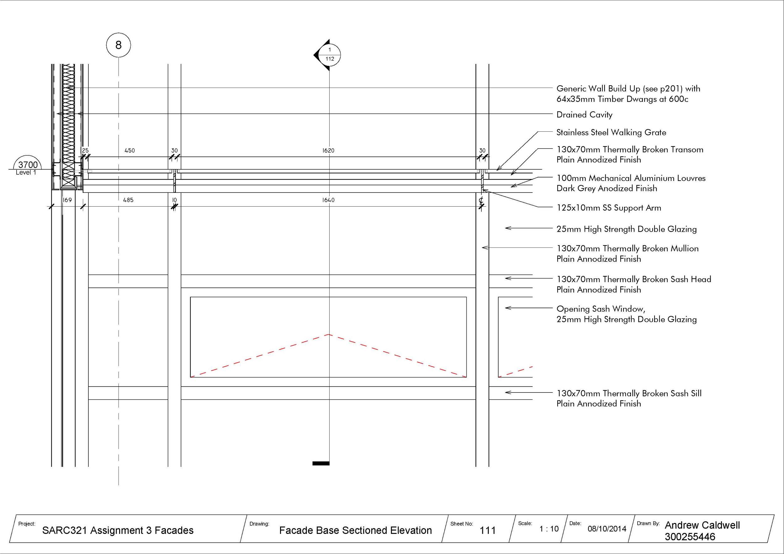 High Rise Facade Construction Drawings - Andrew Caldwell // Portfolio