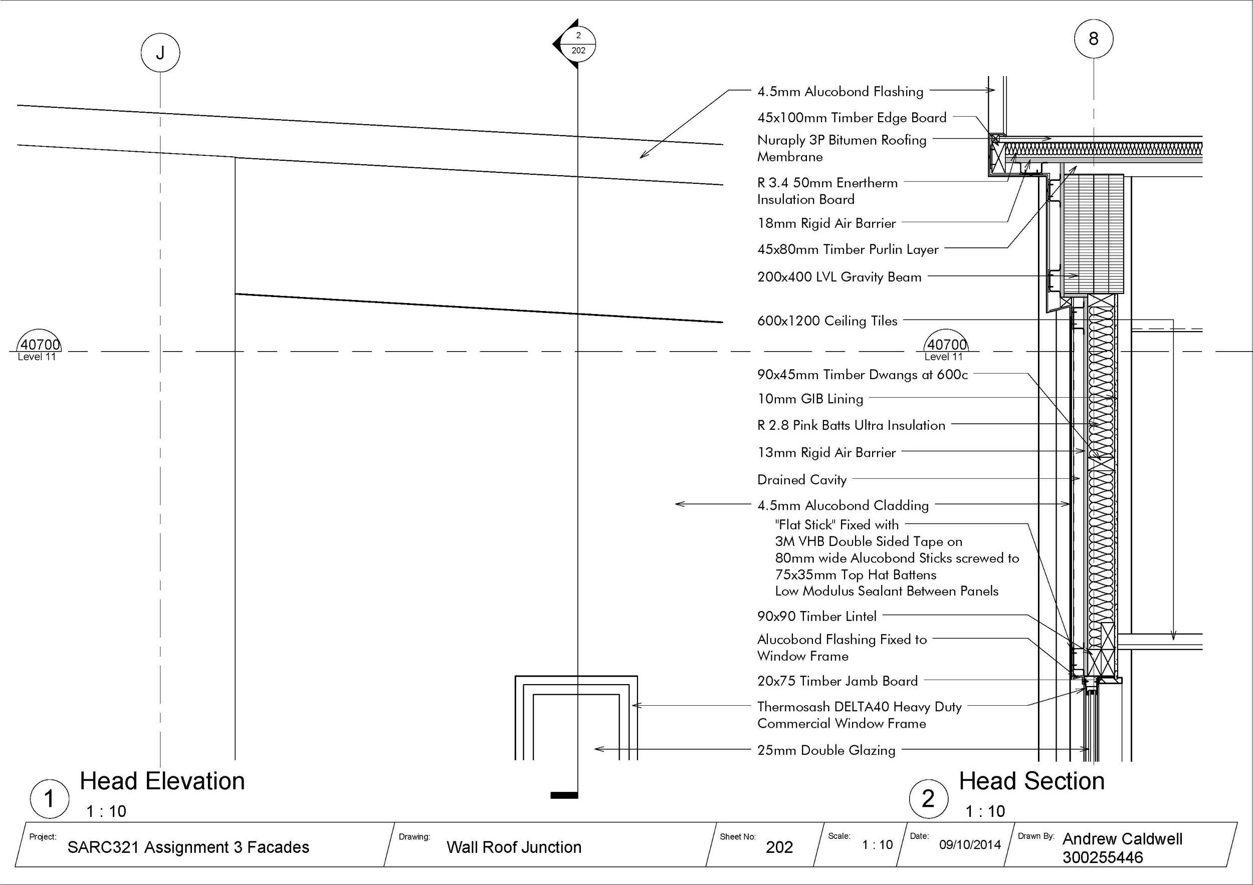 High Rise Facade Construction Drawings - Andrew Caldwell // Portfolio