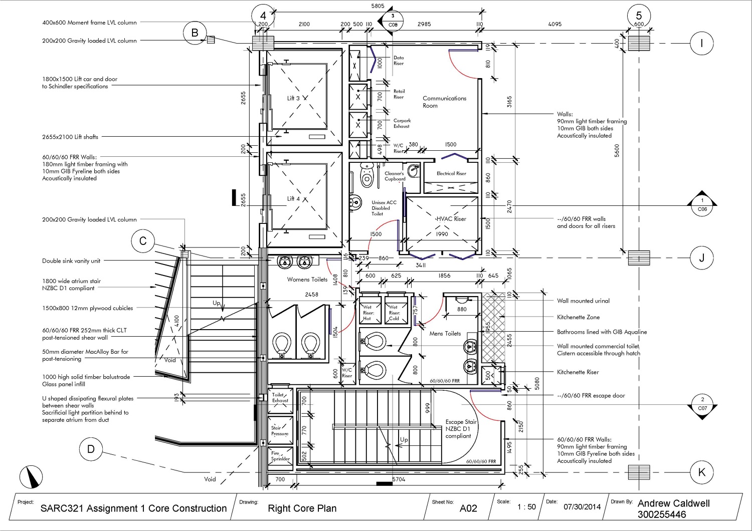 Building Core Design and Construction Drawings - Andrew Caldwell ...