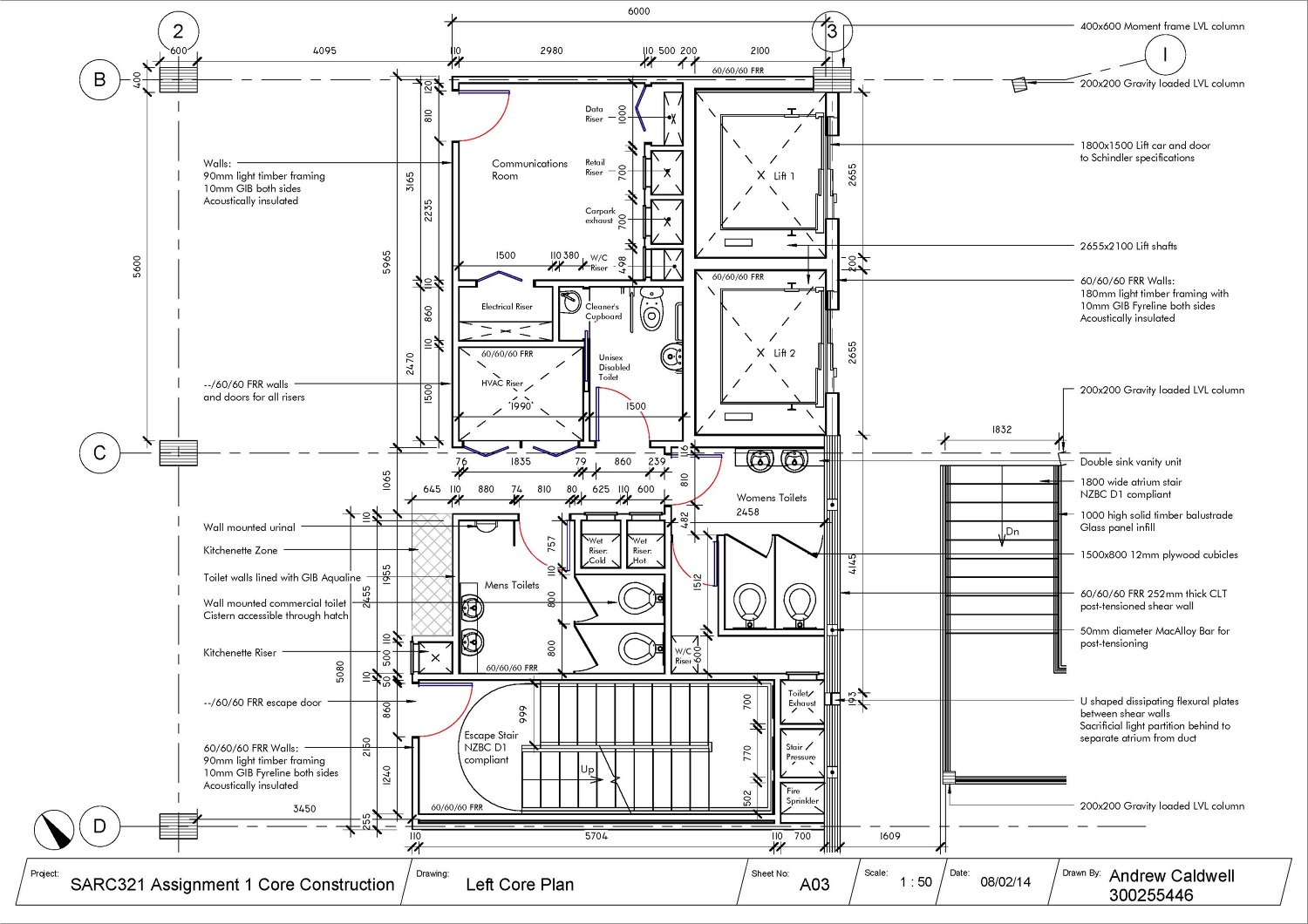 Building Core Design and Construction Drawings - Andrew Caldwell ...