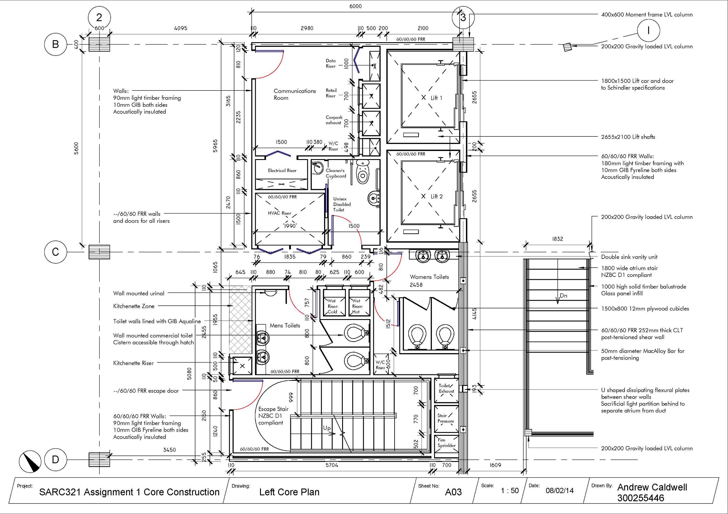 Building Core Design and Construction Drawings - Andrew Caldwell ...