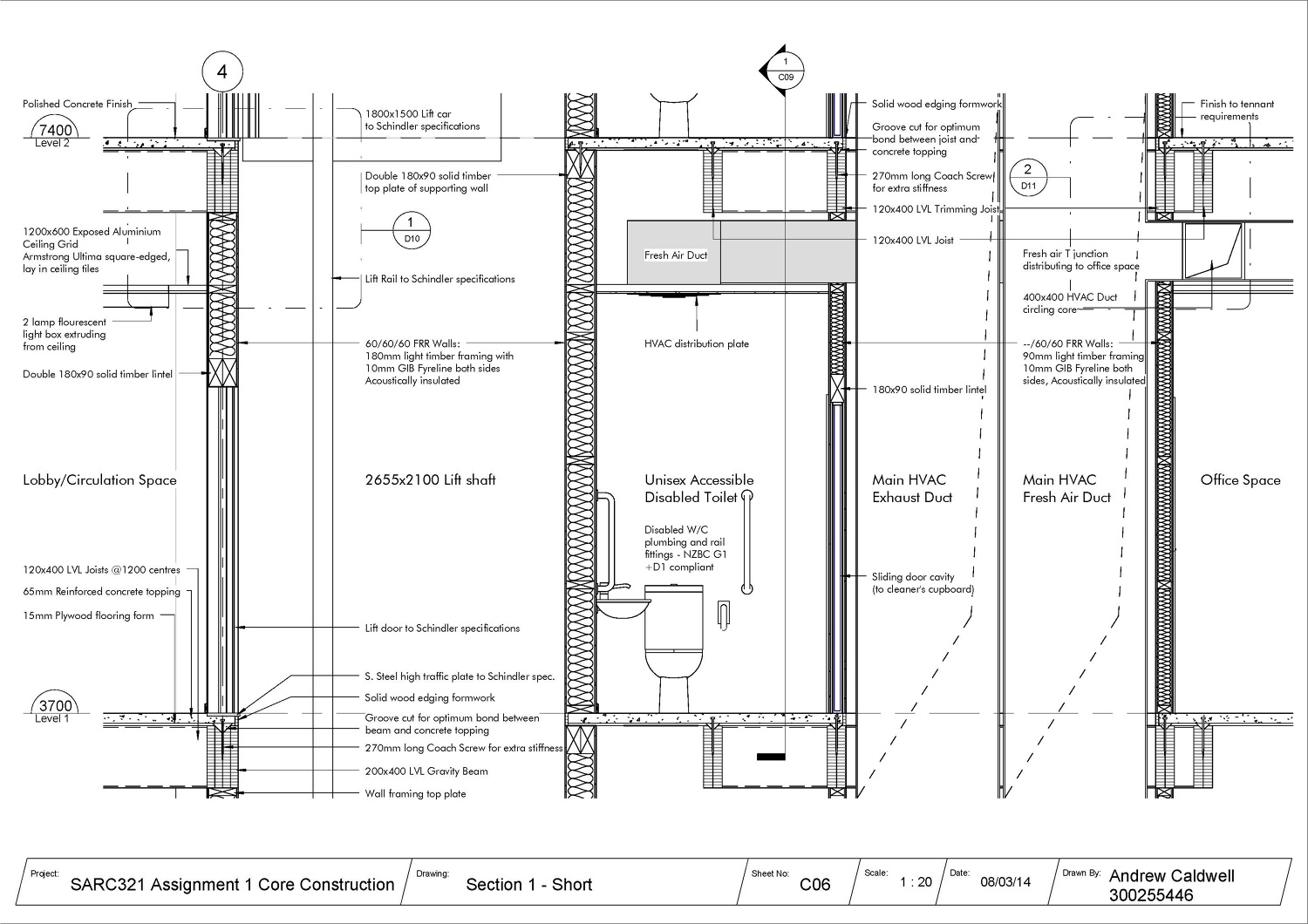 Building Core Design and Construction Drawings - Andrew Caldwell ...