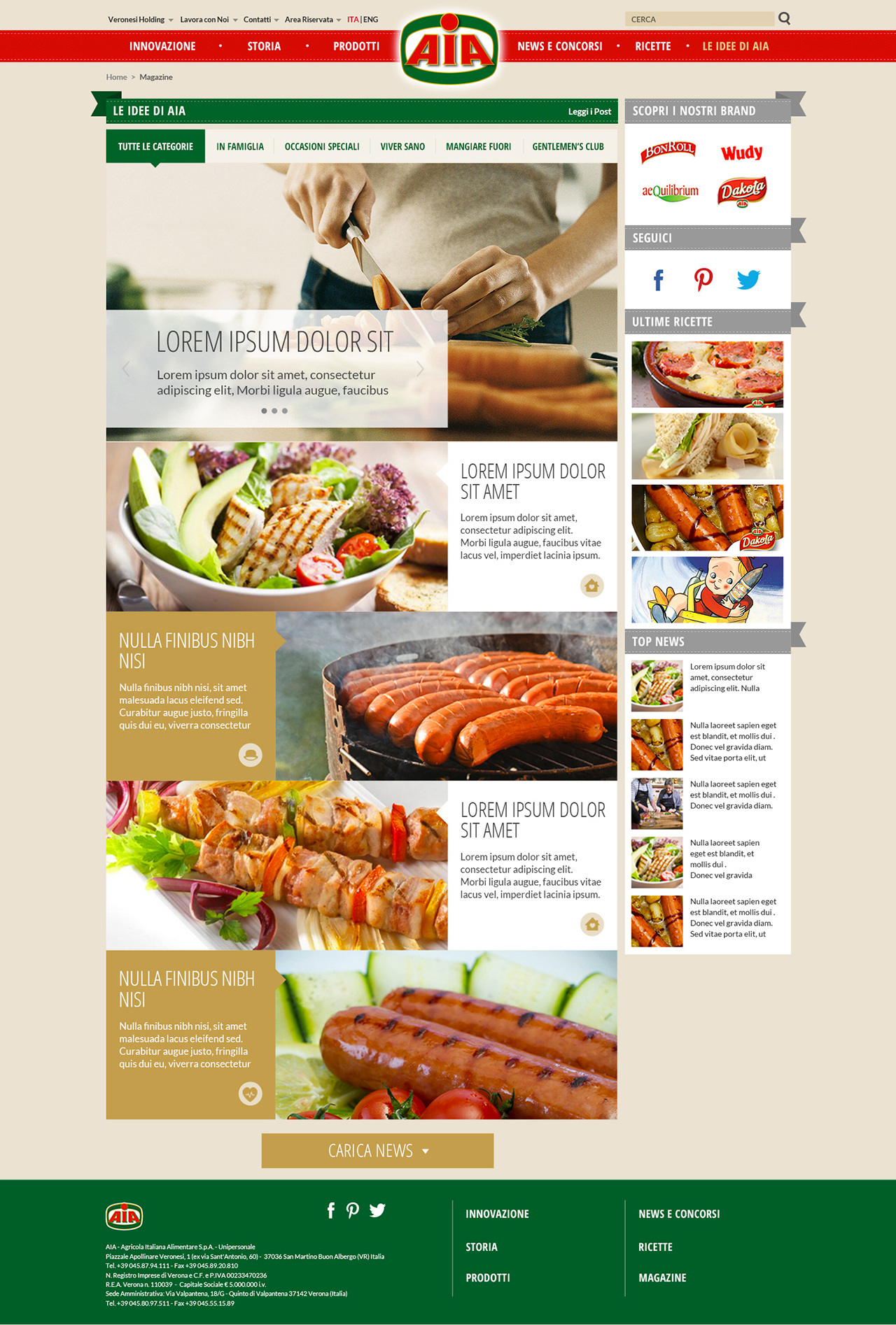 AIA Food Website - Carlo Perego