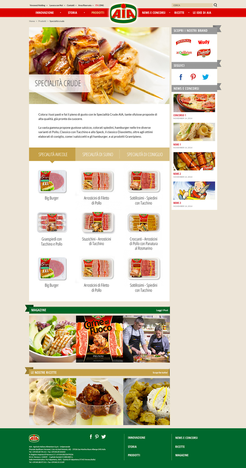 AIA Food Website - Carlo Perego