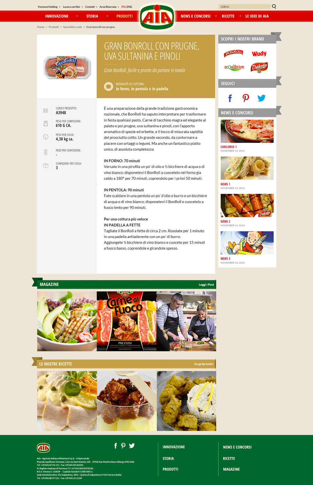 AIA Food Website - Carlo Perego