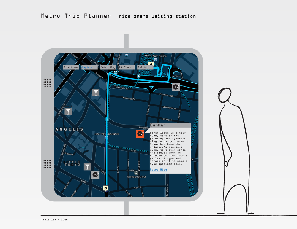 Metro Trip Planner - carta