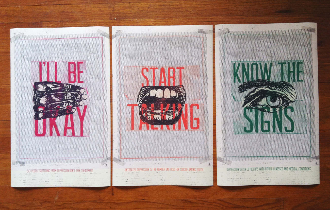 Depression Awareness Posters - Elena Chudoba