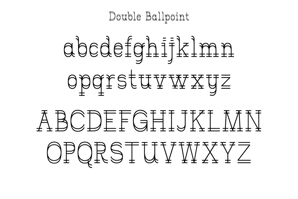 Stroke Font Family - summerstudio