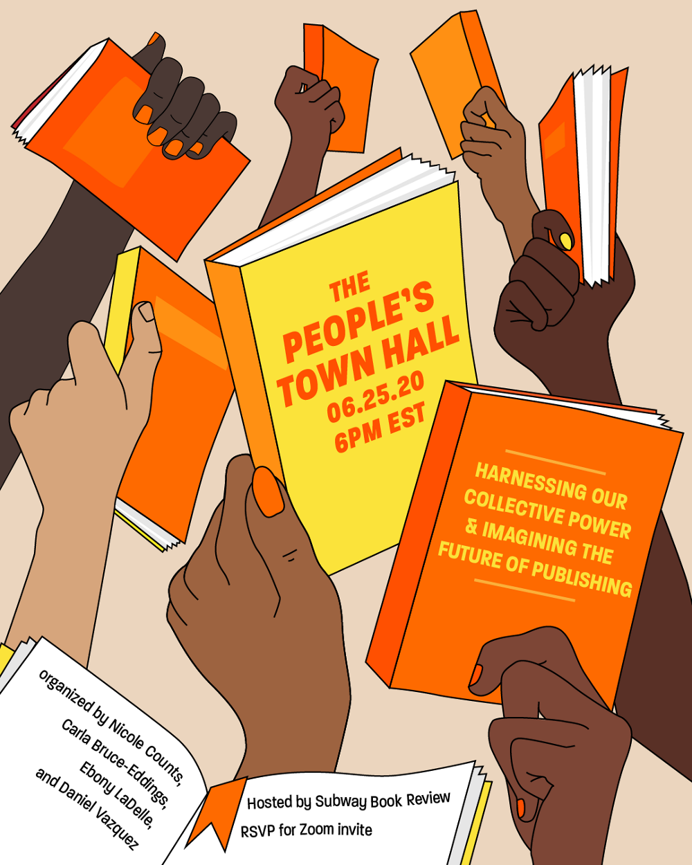 Social Media Graphics for Subway Book Review - Ella Chodos-Irvine