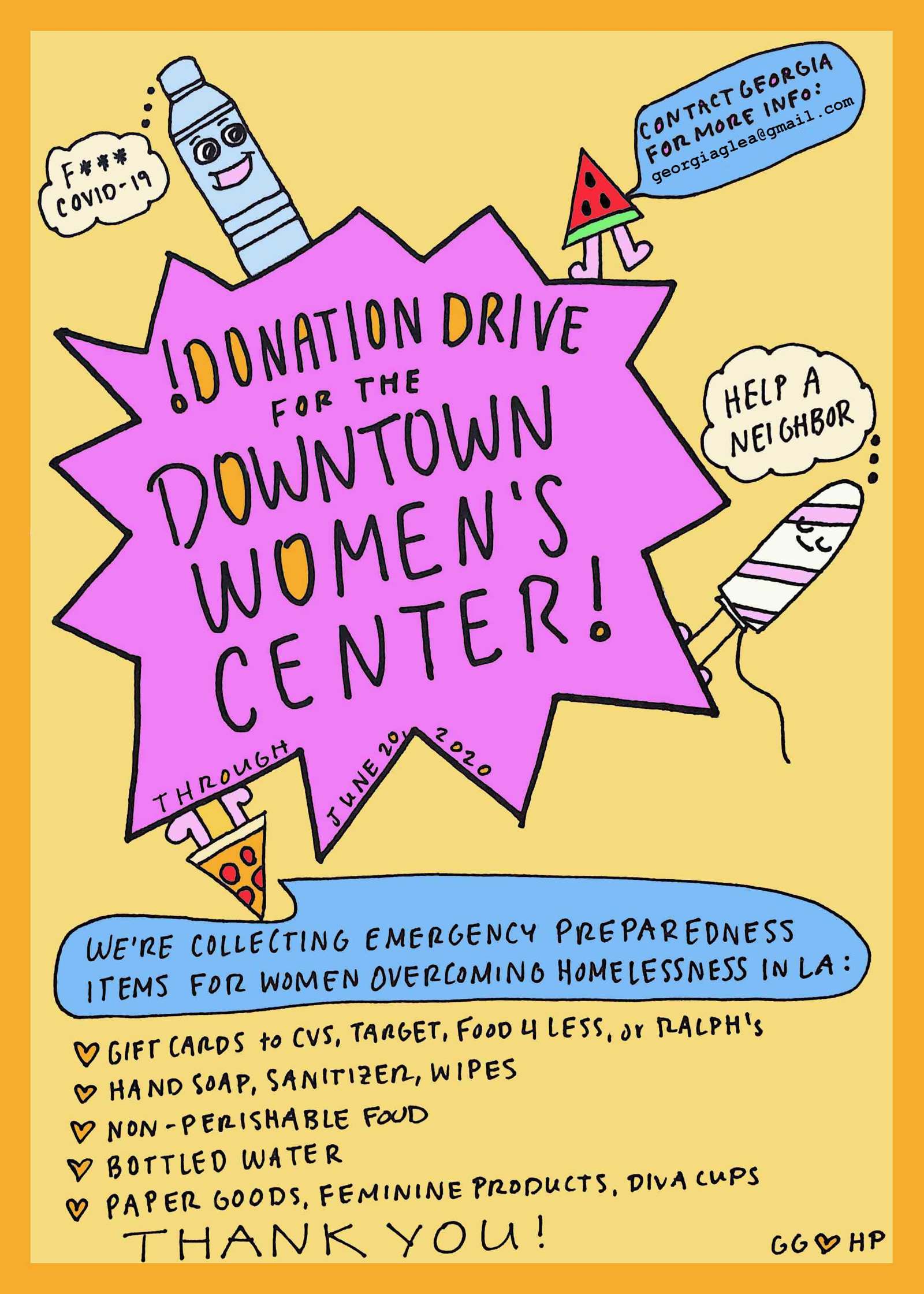 Donation Drive Flyer - Georgia Gleason