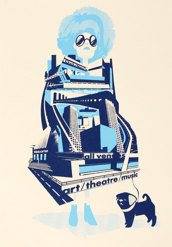 Urban Space Screenprint - Lorenzo Davitti Illustration