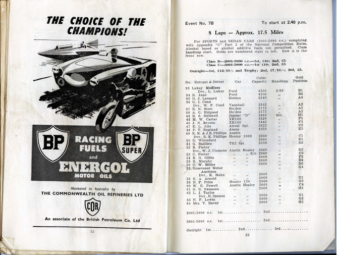 Ron Phillips 1956 - Austin Healey 100S