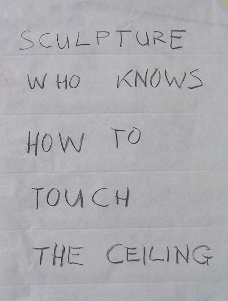 Sculpture who knows how to touch the ceiling #7 - Leonie van der Plas