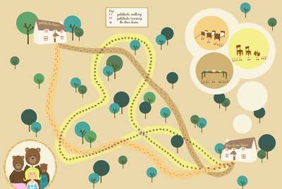 Goldilocks Map - bethan davies illustration
