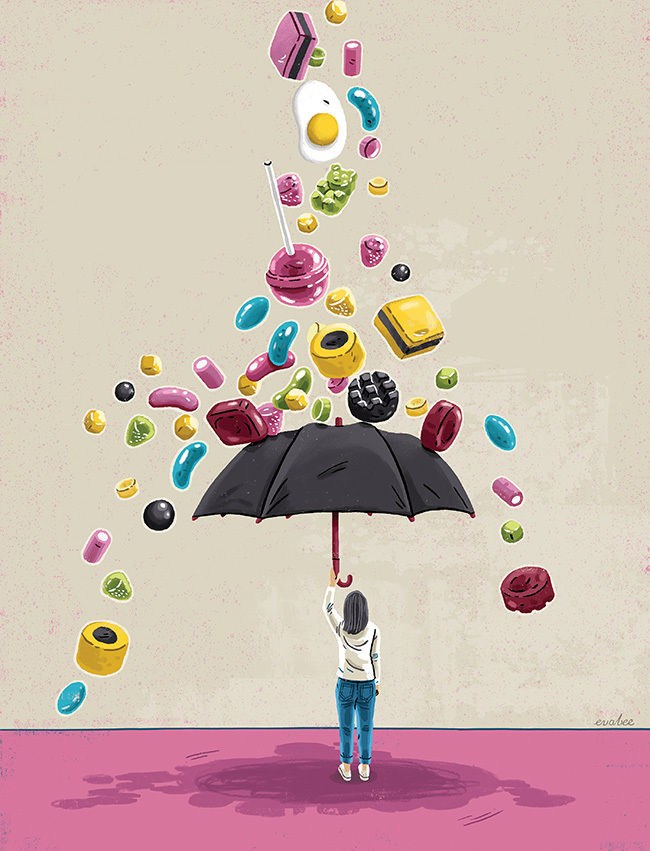 The Observer Magazine: Self Control Feature - Eva Bee Illustration ...