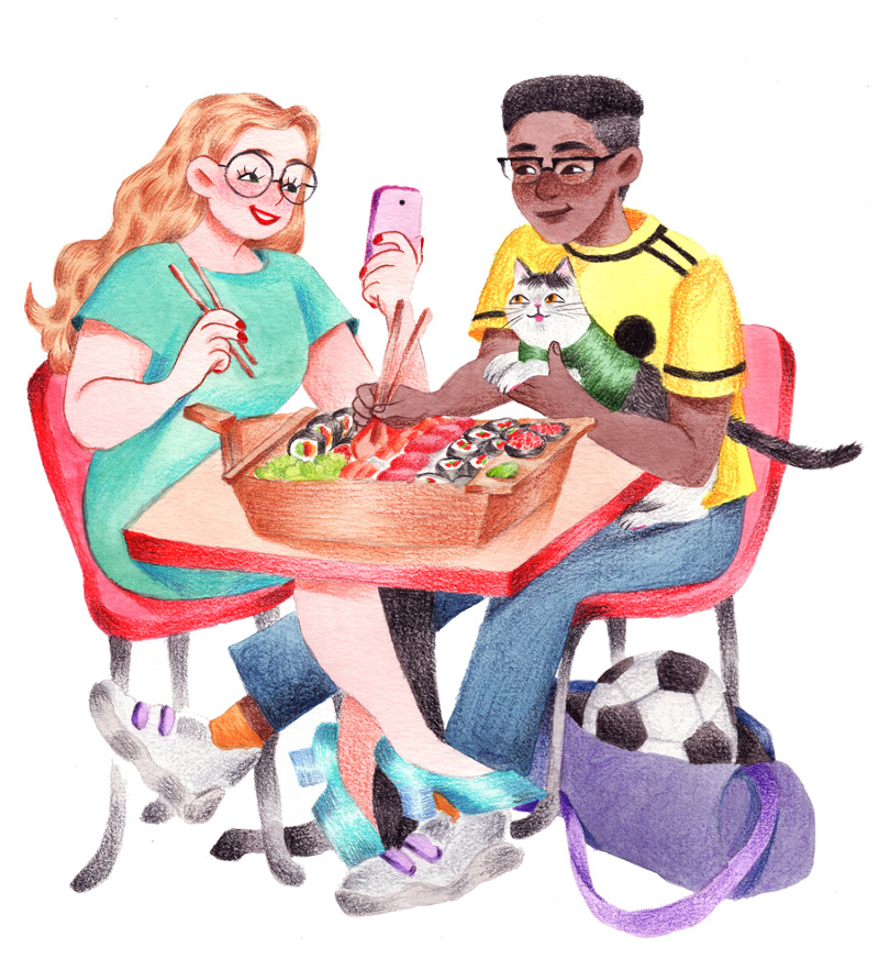 Joy San Illustration