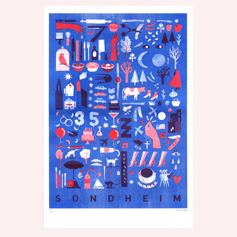 Sondheim - Riso print - Olivia Waller