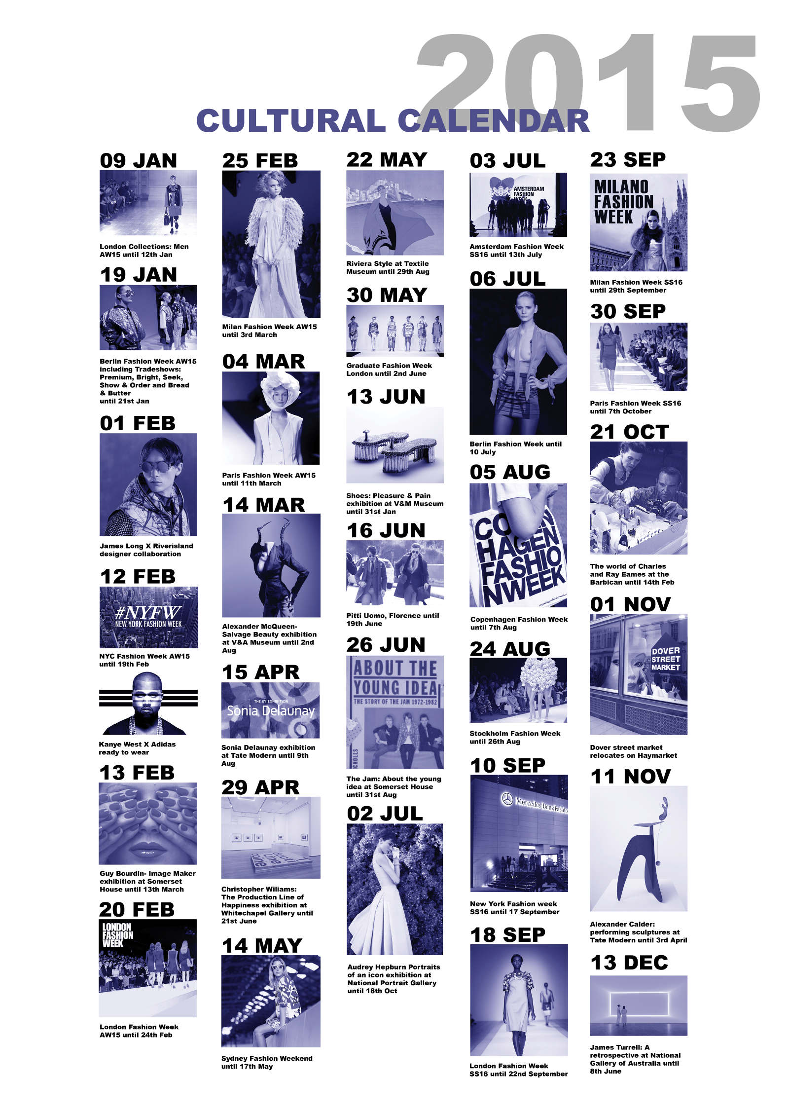 cultural calendar - louiseroselee