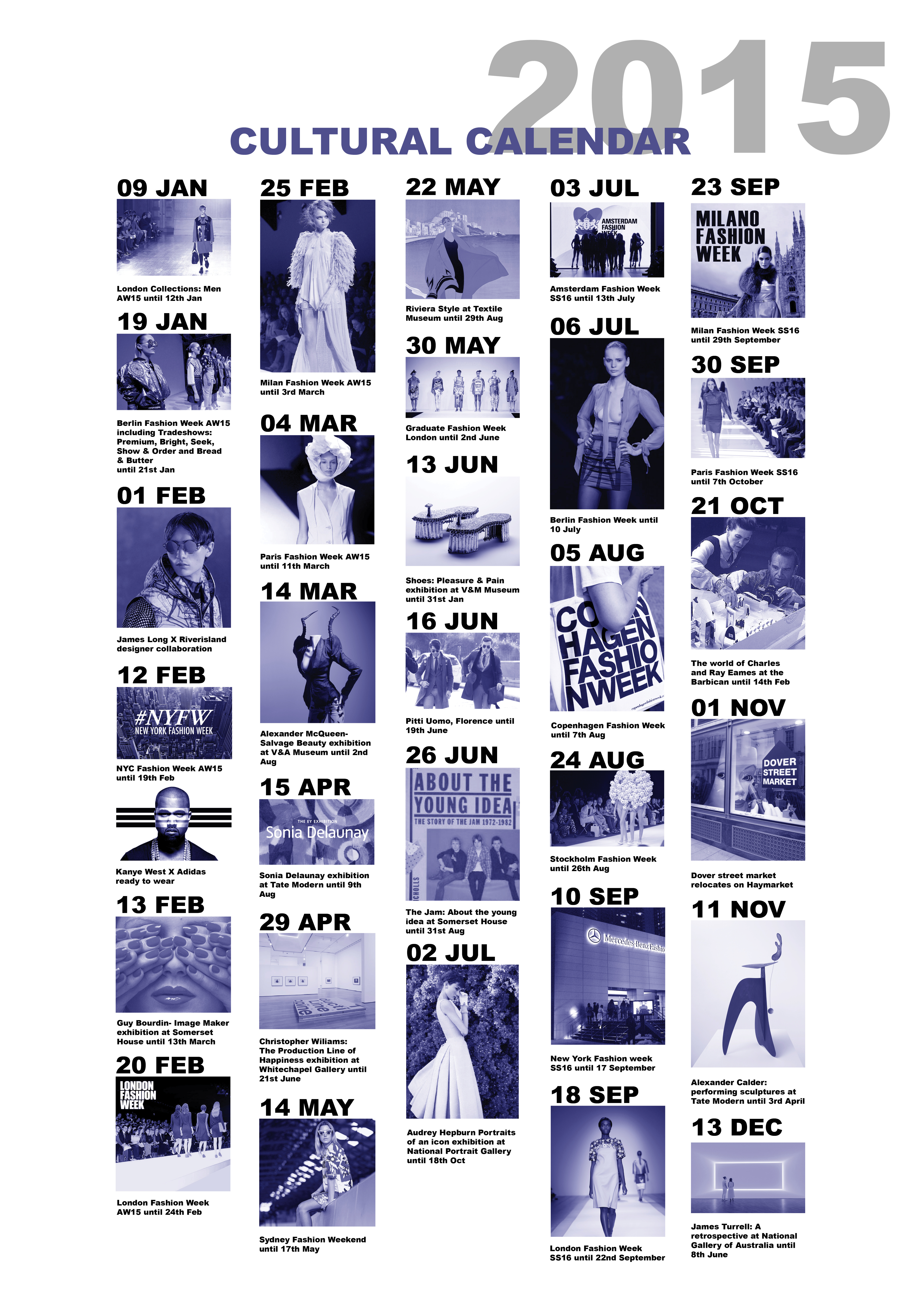 cultural calendar - louiseroselee
