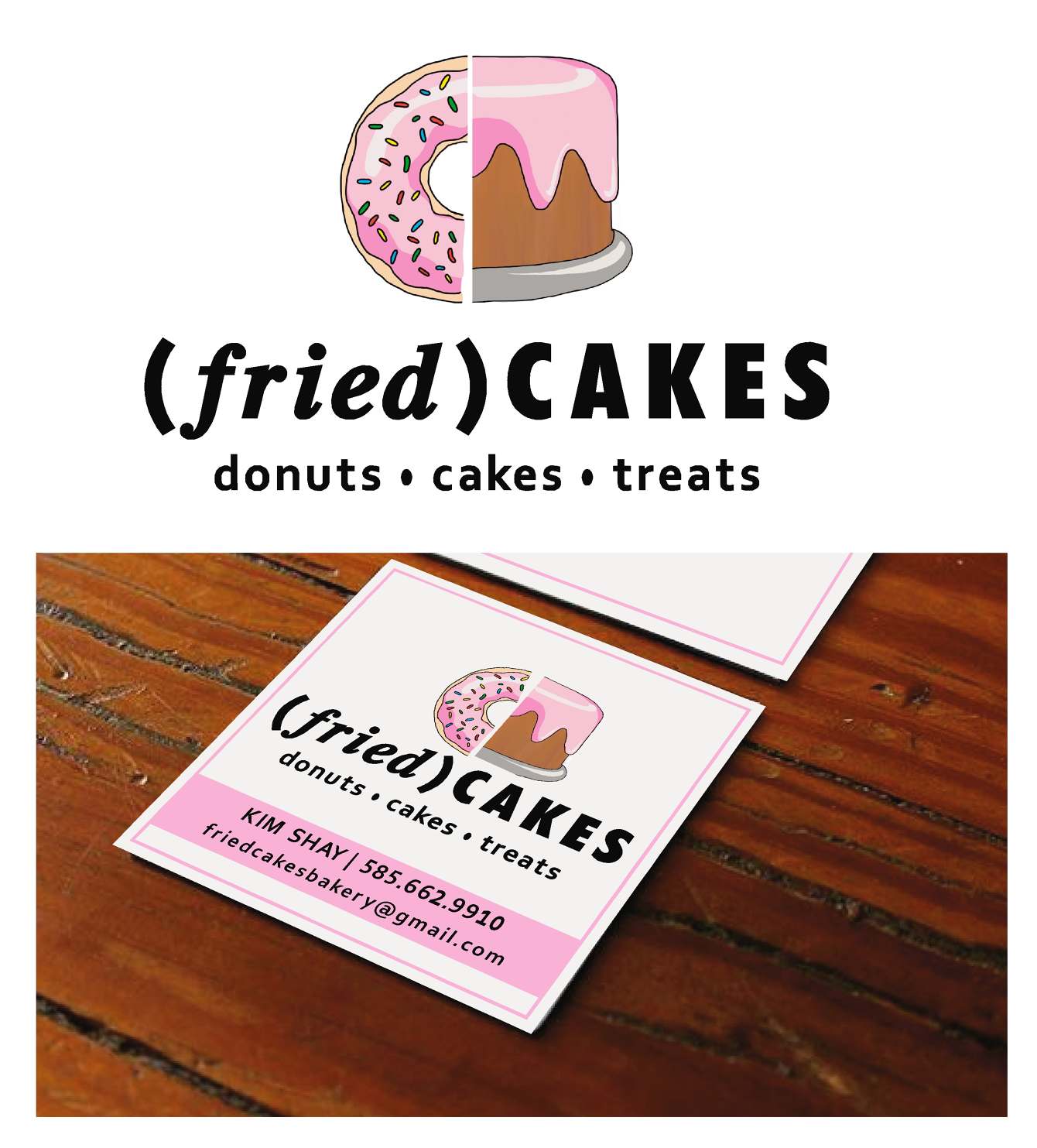Fried Cakes Bakery Logo - Chelsea Roumpapas