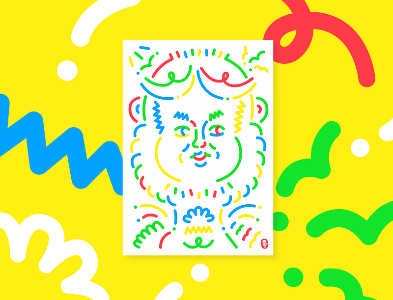 NAVER Webtoon Art Poster - y-o-p