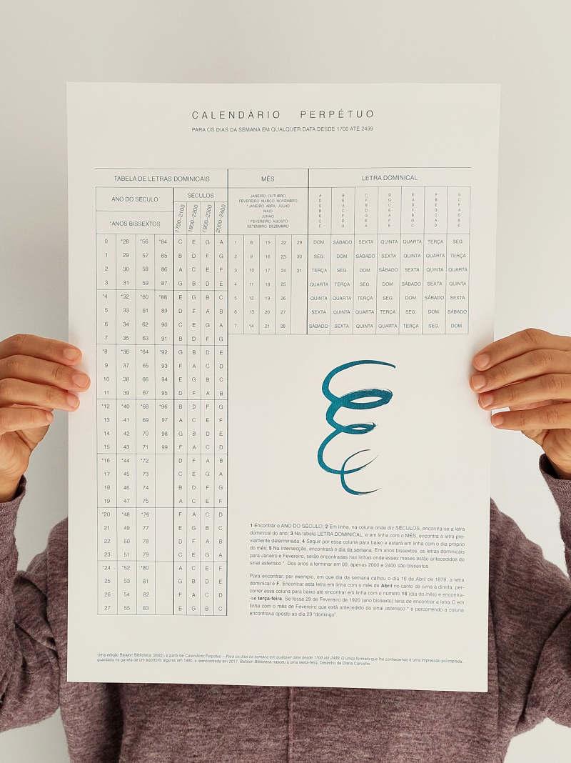 Calendário Perpétuo - Balaton Biblioteca