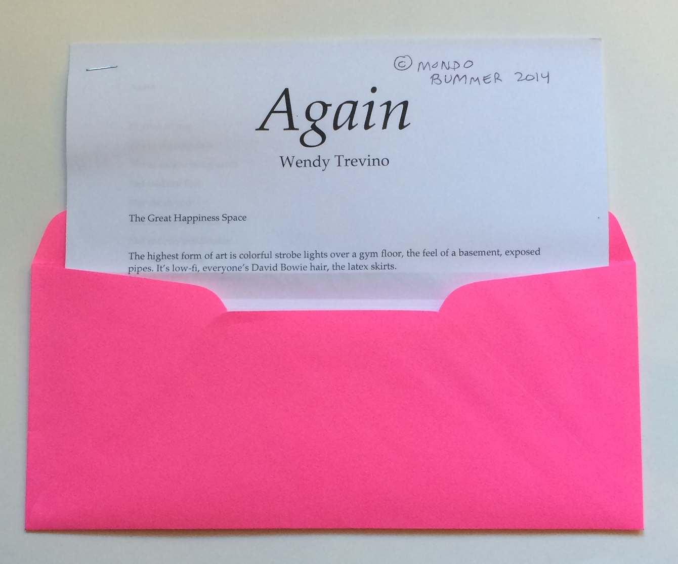 Wendy Trevino - Again - MONDO BUMMER