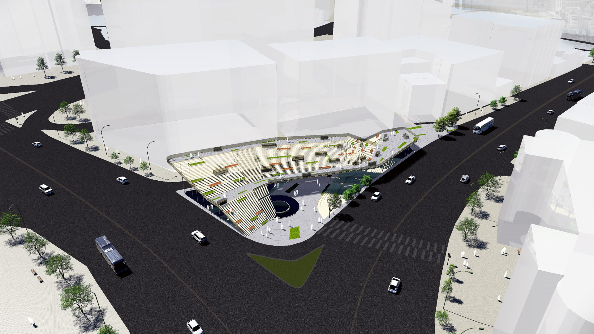 Urban Steps : Flowing Square - THE A LAB