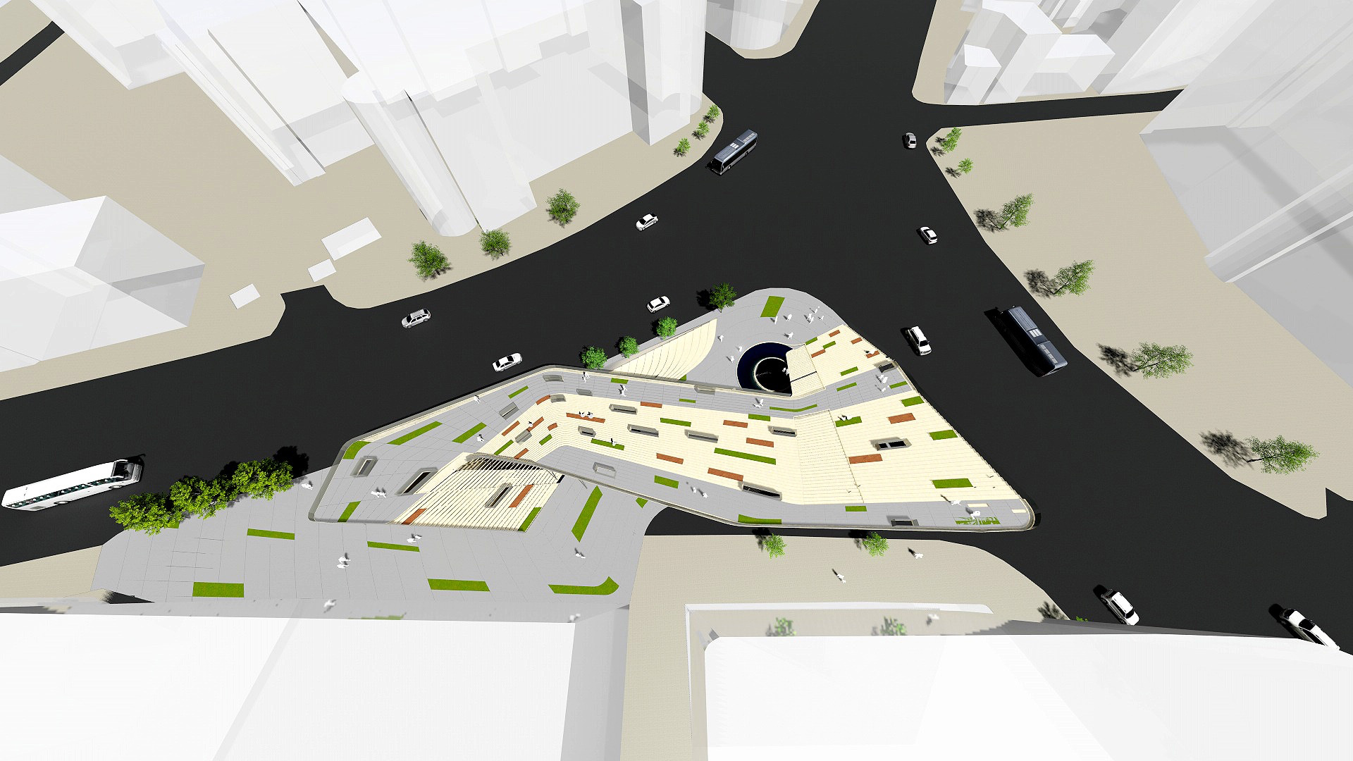 Urban Steps : Flowing Square - THE A LAB