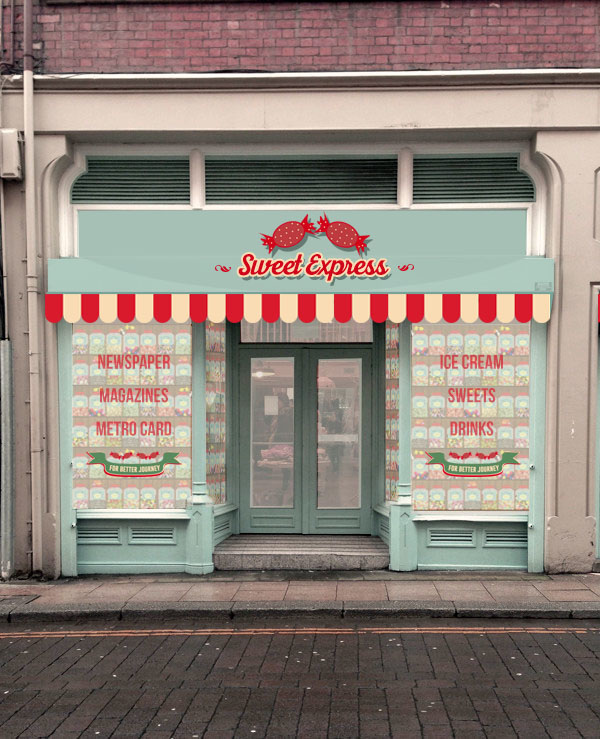 Re- brand "Sweet Express" - Geena Portfolio