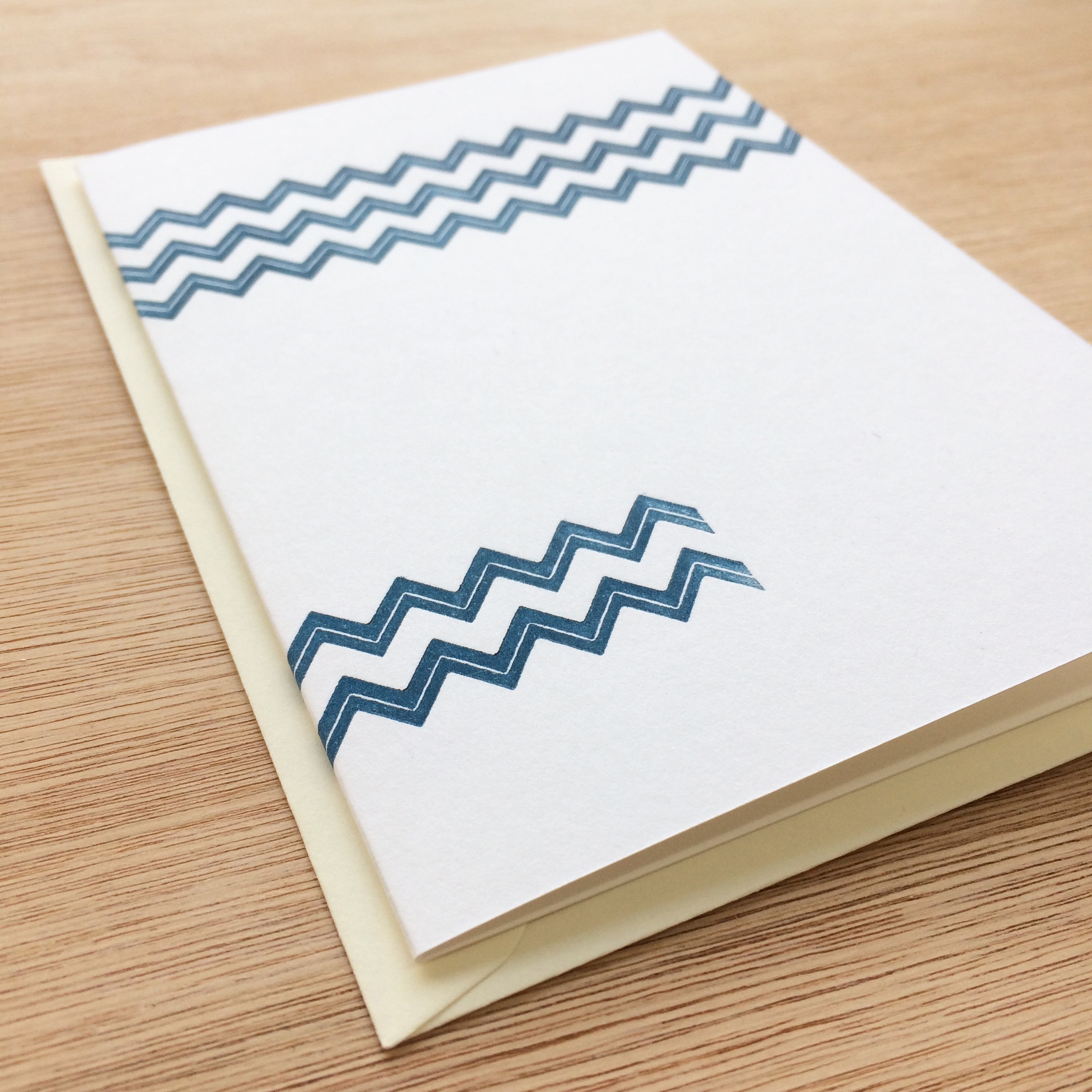 Chevron Card - Mobile Print Studio