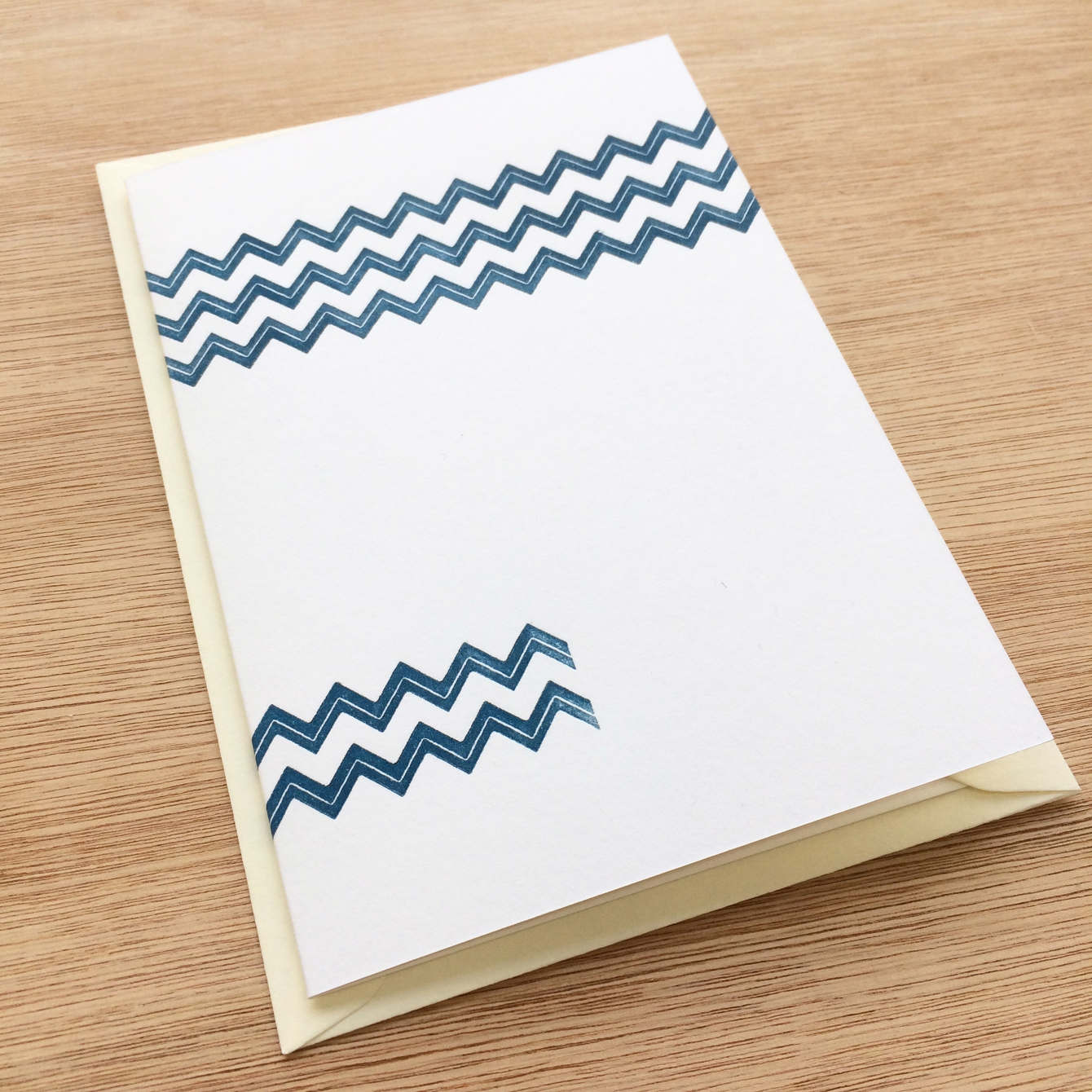 Chevron Card - Mobile Print Studio