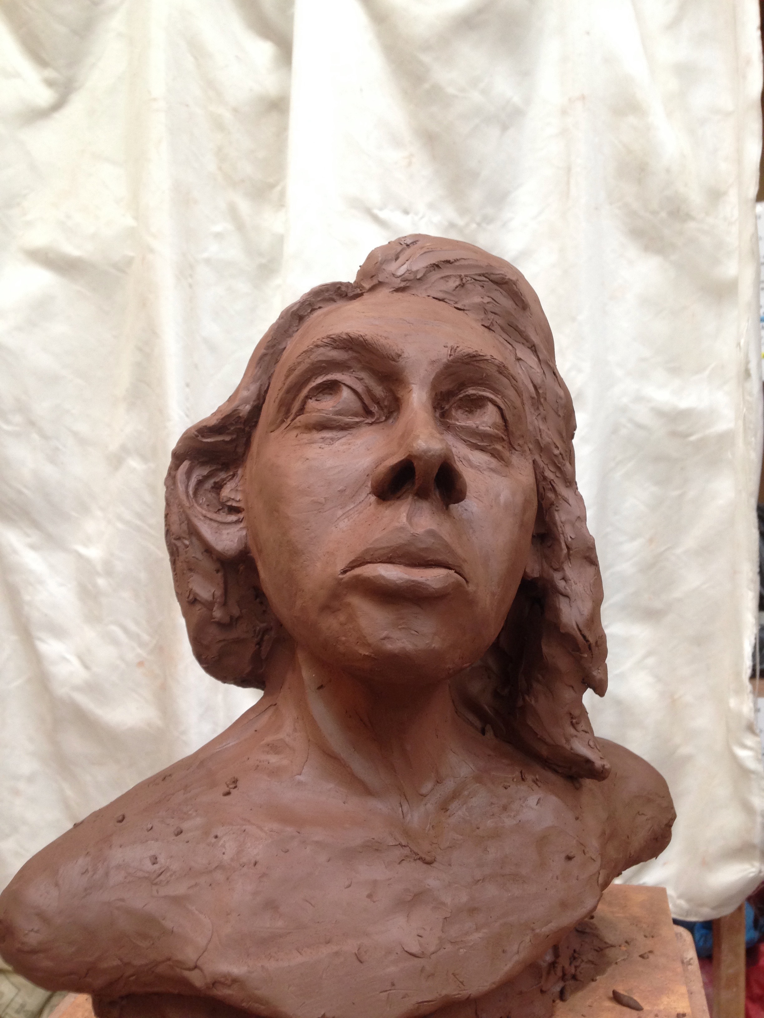 Clay portrait - Rose Miller