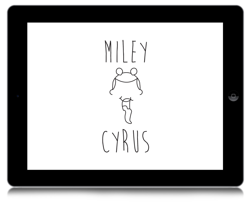 Miley Cyrus: logo + process - breanna vasquez