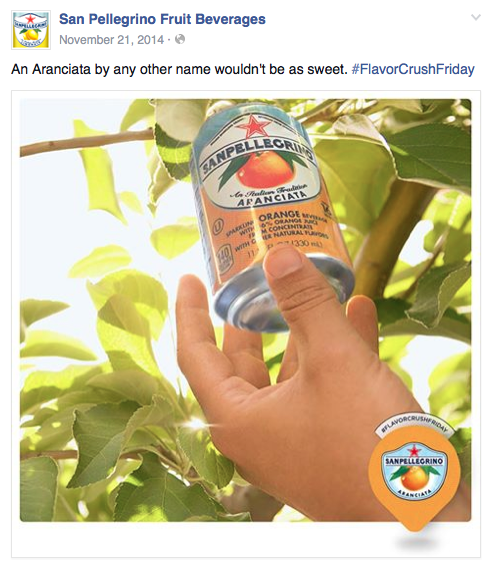 san pellegrino fruit beverages - alannah perry