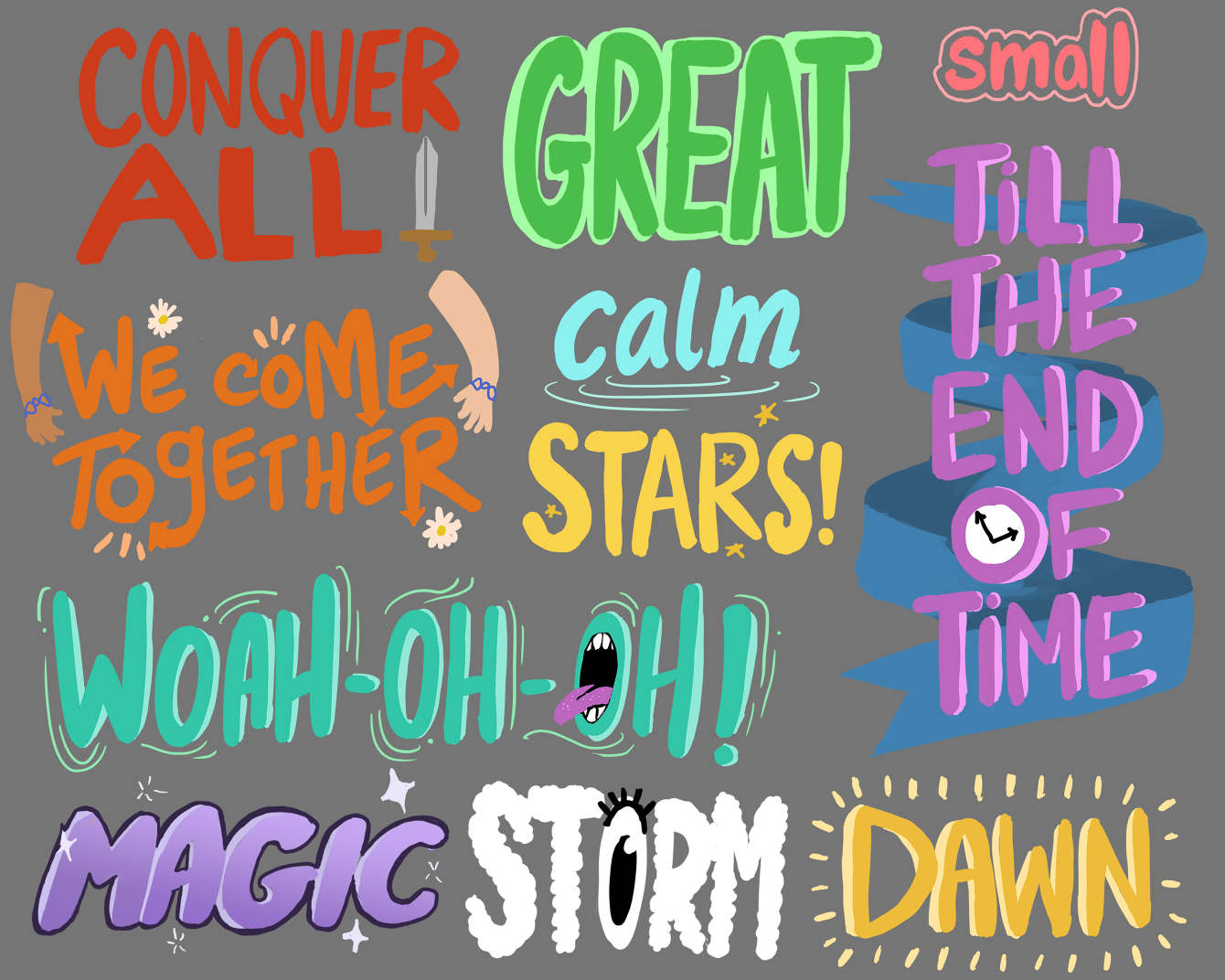 Animated Type: Lyrical GIFs - AMW Illustration & Design