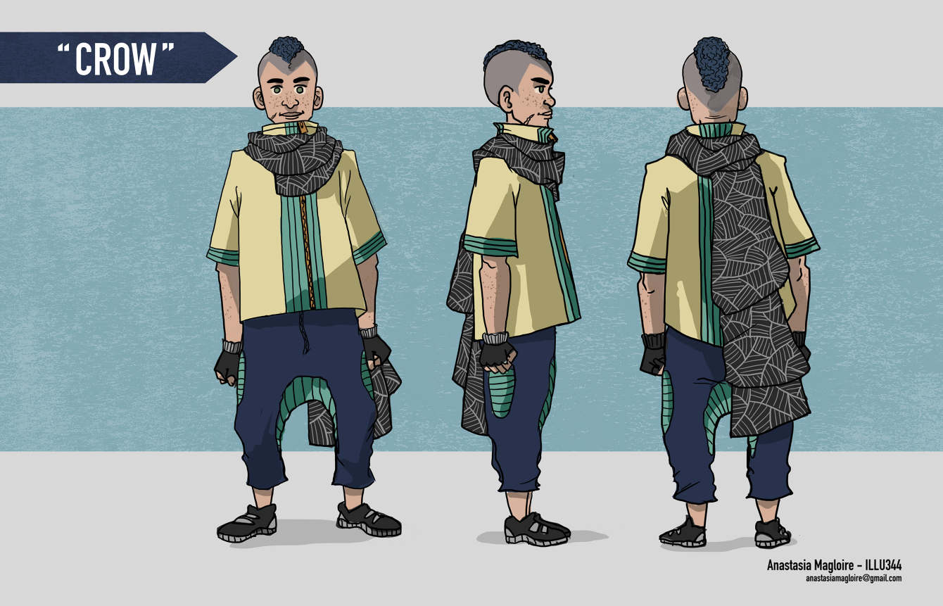 Character Design: CROW - AMW Illustration & Design