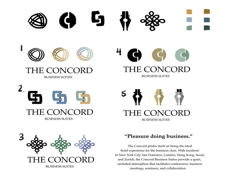 Logo Development: The Concord - AMW Illustration & Design