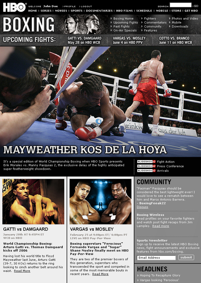 HBO Boxing - Barbara Buenz