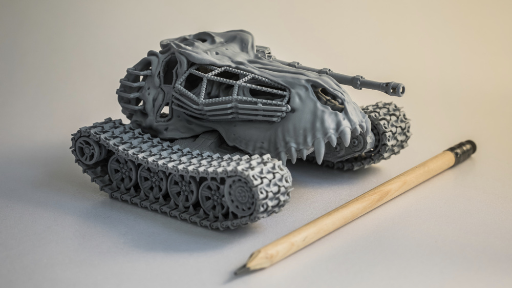 Trex 3D printed RC Tank - design / 3D Print - FlavioMac