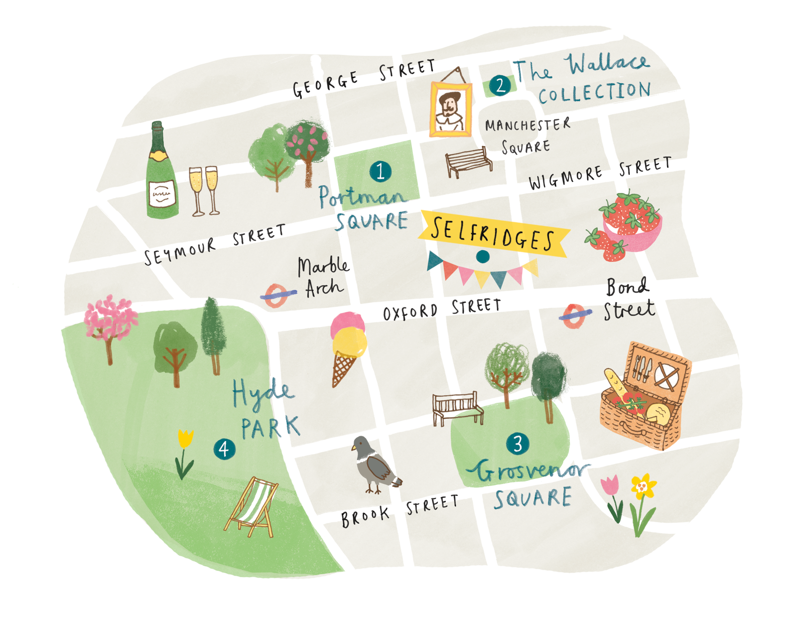 Map of Green Spaces - Jenny Seddon