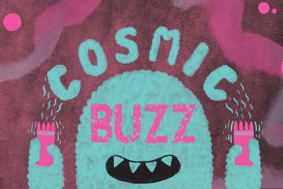 Cosmic Buzz Beer Label - Lewis Fraser / Shining Pie