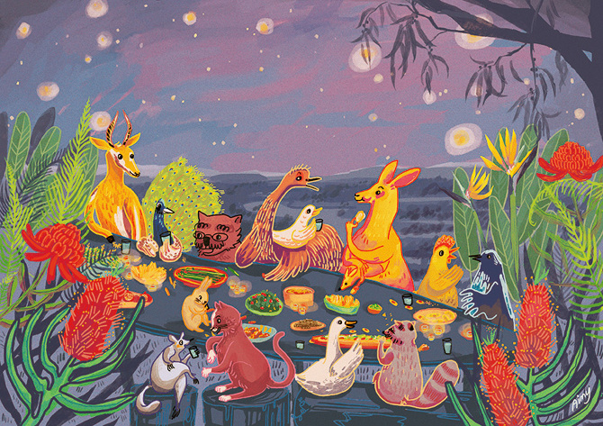 Refugees Welcome Postcard - Aimy Nguyen