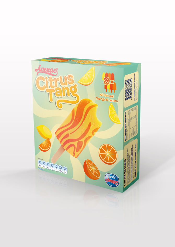 Citrus Tang Ice Cream Packaging - Aimy Nguyen