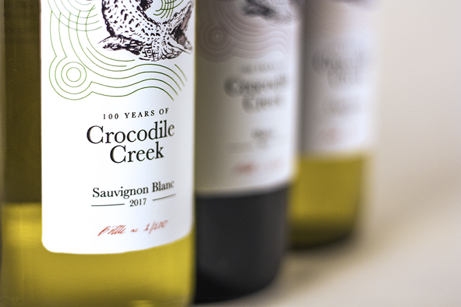 Crocodile Creek Wine Label Design - Aimy Nguyen