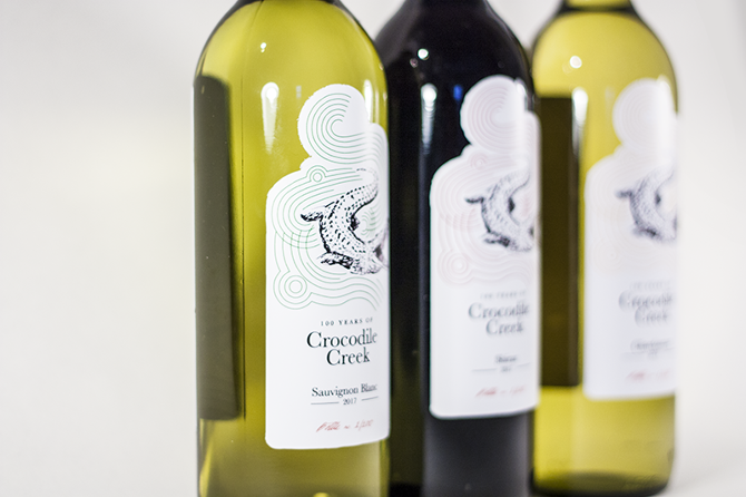 Crocodile Creek Wine Label Design - Aimy Nguyen