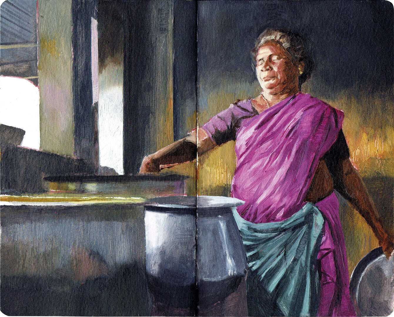 Kerala - Travel Sketchbook (2020) - Pablo Colomo