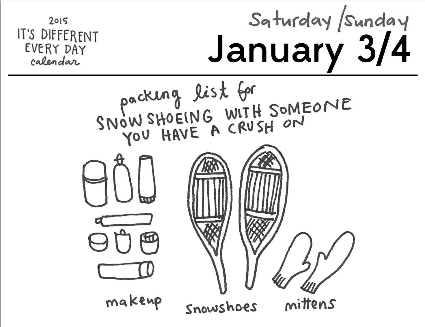 It's Different Every Day Calendar - brooke barker